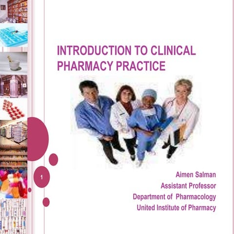 Introduction to clinical pharmacy practice | PPTX