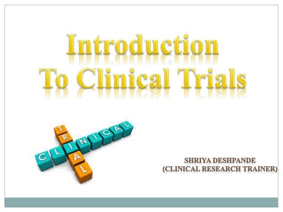 Introduction to clinical research | PPT