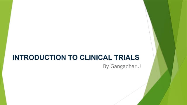 Phases of clinical trials 1,2,3 &4 | PPTX