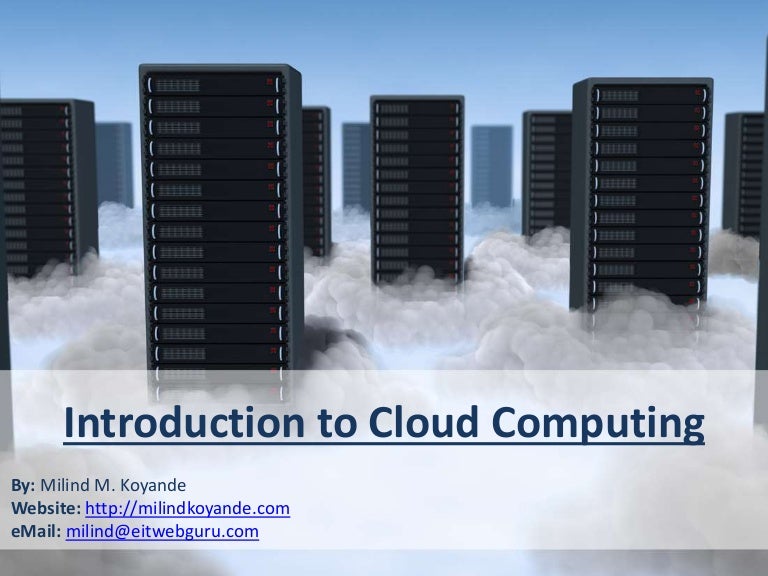 Introduction to cloud Computing