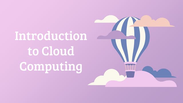 Introduction To Cloud Computing Ppt