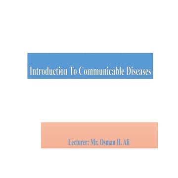 Introduction To Communicable Diseases.pptx