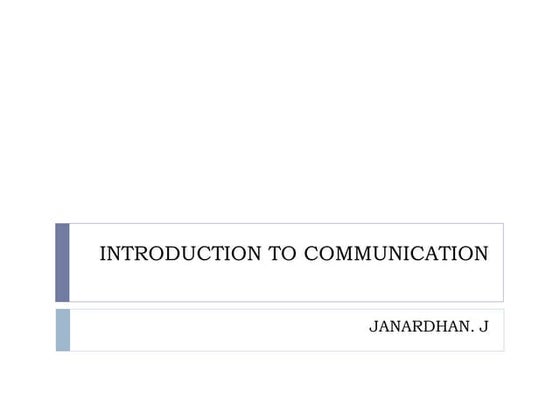 _Communication-and-Language | PPT