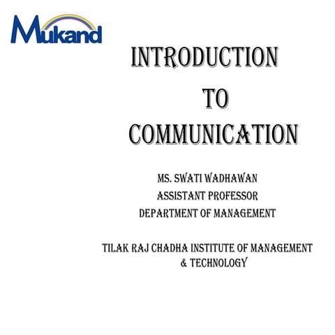 Introduction to Communication powerpoint .pptx