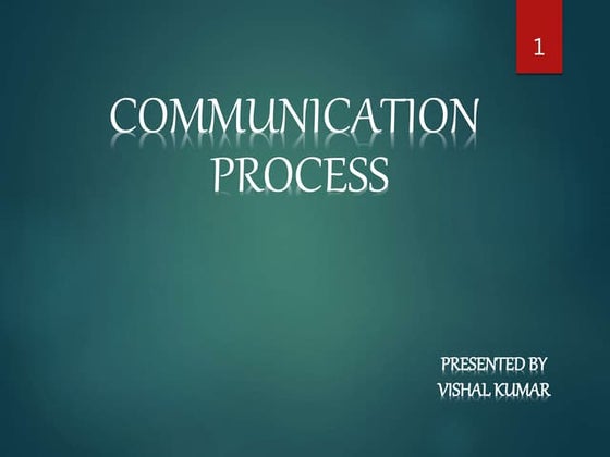 Importance of communication process | PPT