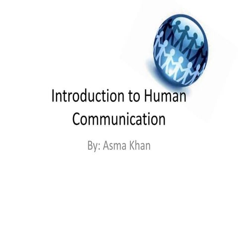 Introduction to communications | PPTX