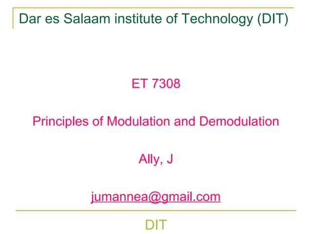 PULSE CODE MODULATION (PCM) | PPT