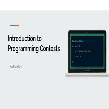 Introduction To Programming Contests Ppt