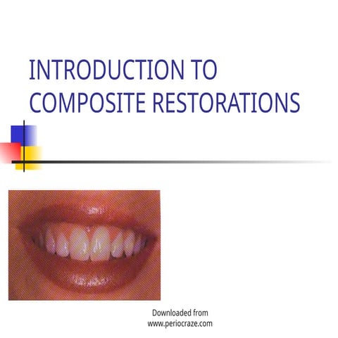 Techniques of direct composite restoration | PPT