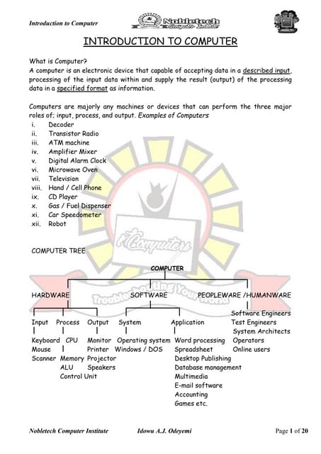 What is a Computer? | PPT