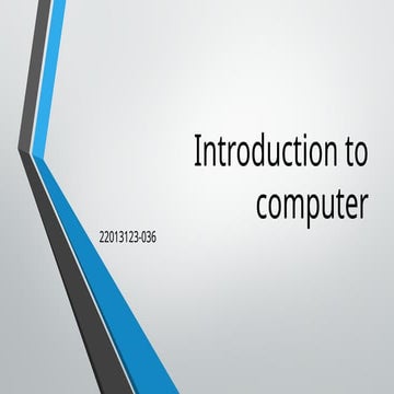 Introduction to computer aness.pptx engr | PPT