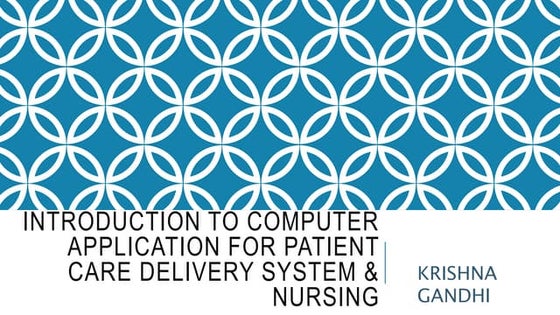 Computer in nursing | PPT