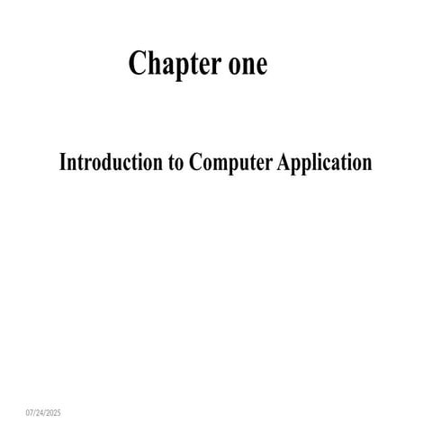 Introduction to computer chapter one 2017.pptx