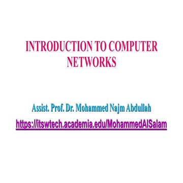 INTRODUCTION_TO_COMPUTER_NETWORKS for students | PDF