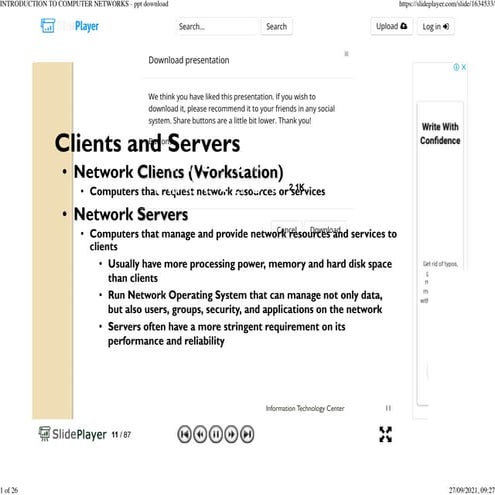 Introduction To Computer Networks Ppt Download Ppt