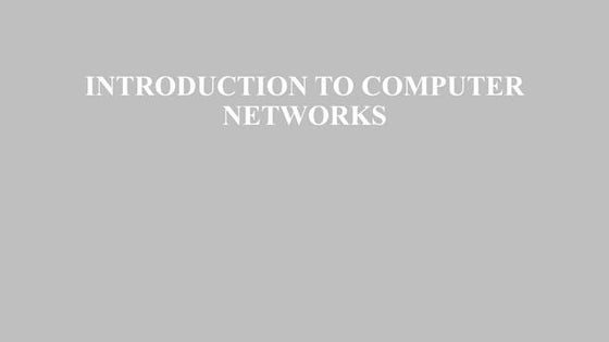 Basic Concepts Of Computer Networks Ppt Computer Networking Computing