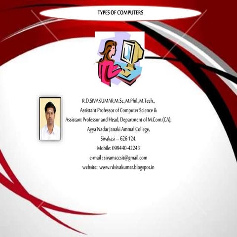 Types of Computers - R.D.Sivakumar | PPTX