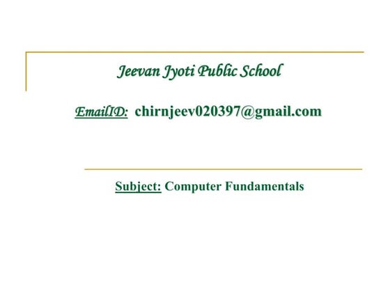 Software And Hardware Presentation Ppt Operating Systems Computer