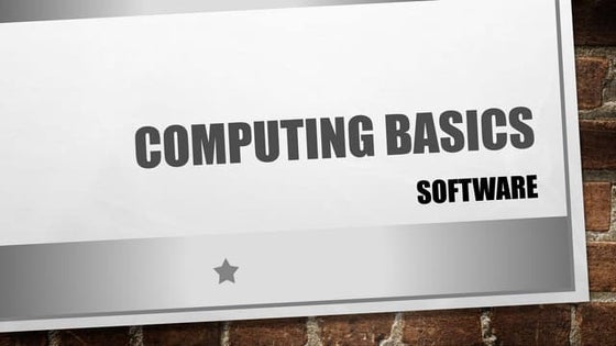 Parts Of Computer Software Pptx Operating Systems Computer Software And Applications