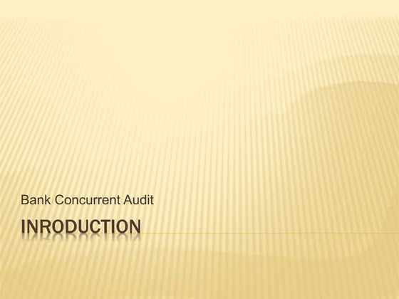 Bank audit ppt 1 | PPT