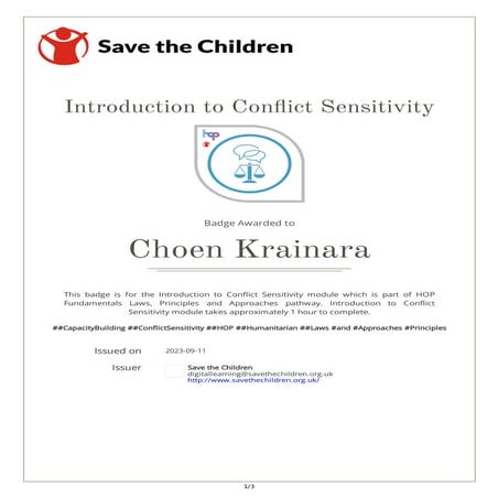 Introduction to Conflict Sensitivity | PDF