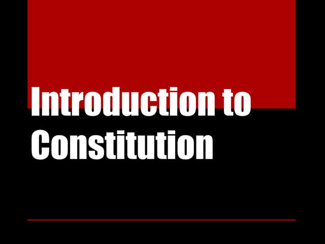 Constitution Of The Philippines (1973) | PPT
