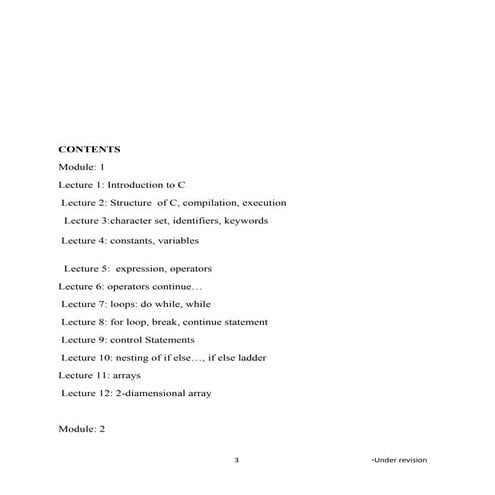 Introduction To C Programming Materialpdf 