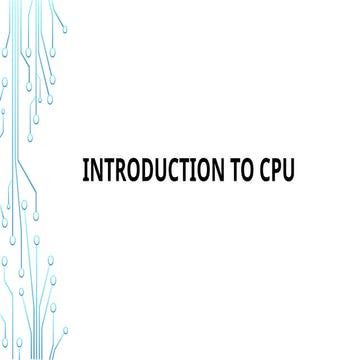CPU (Central Processing Units) | PPTX