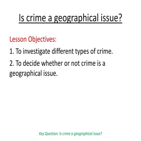 Crime And Location | PPT