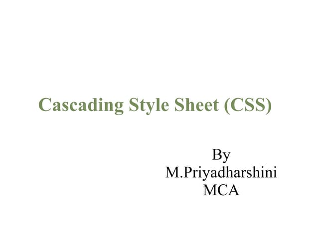 Introduction to css & its attributes with syntax | ODP | Web Design and ... Introduction to css & its attributes with syntax | ODP | Web Design and ...