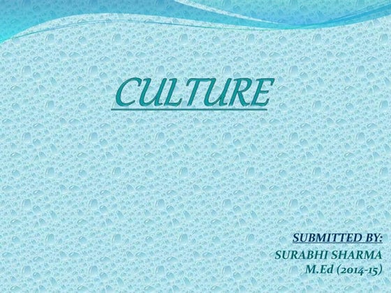 Culture | PPT
