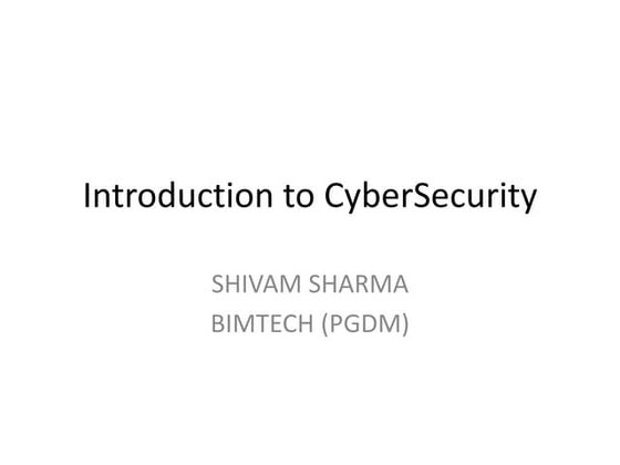 Cyber Security Training Institute | PPT