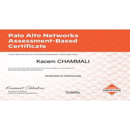 Palo Alto Networks Assessment-Based Certificate | PDF