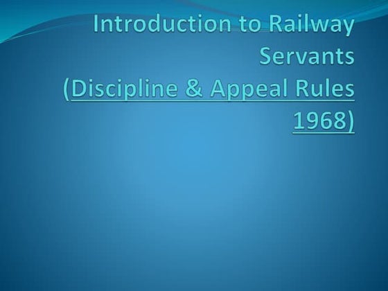 Civil servant efficiency and discipline rules, 2020 | PPTX | Law