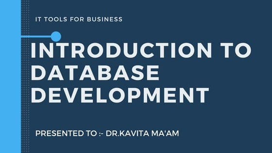 DATABASE Fp304 chapter 1 | PPT