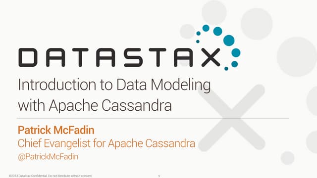 Introduction To Data Modeling With Apache Cassandra Ppt 2487