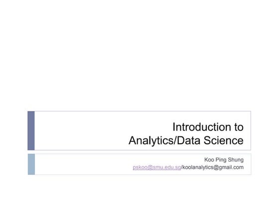 What is data analytics | PPT
