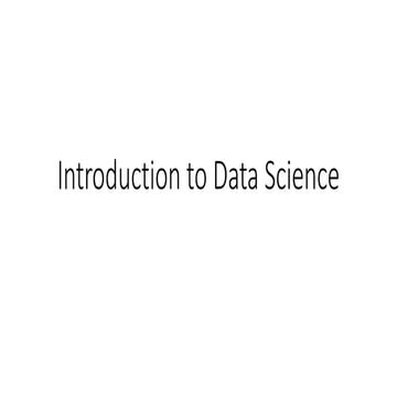 Introduction To Data Science Ppt