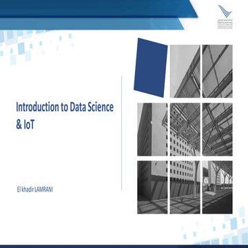Introduction to data science and IoT | PPT