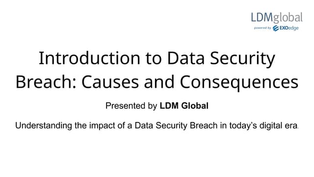 Data Breach on social platform Presentation | PDF