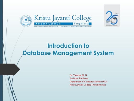 Introduction To Dbms For The Semester Exam Ppt 9657
