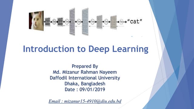Introduction To Deep Learning Ppt