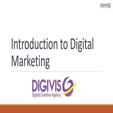 Introduction to Digital marketing and scope | PPTX