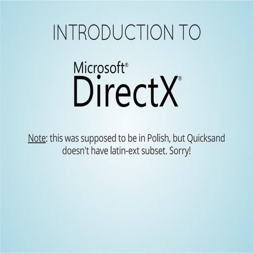 Introduction To Directx 11 Pdf Graphics Software Computer