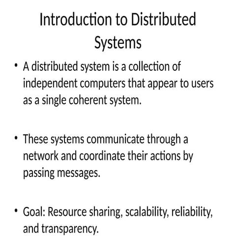 Distributed systems Chapter 1-Introduction.ppt