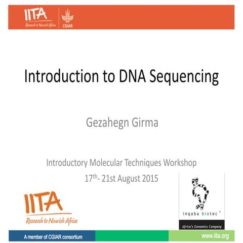 Introduction to dna_sequencing_may 2015 | PDF