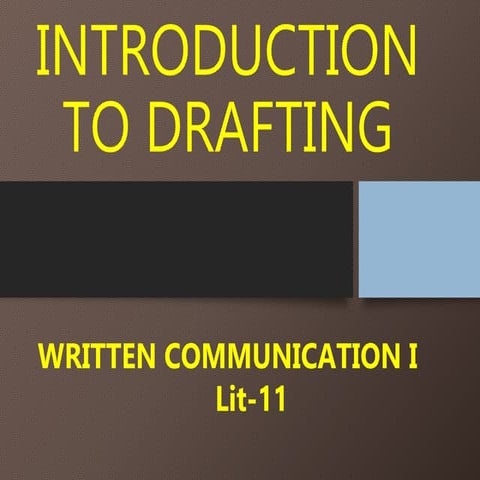 Introduction to Drafting.ppt0000000000000 | PPT