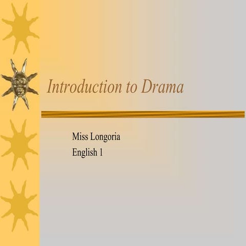 Introduction to drama | PPTX