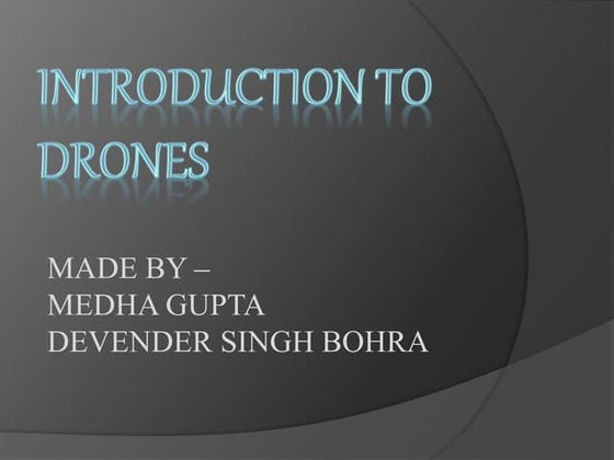 Drone project report | PDF