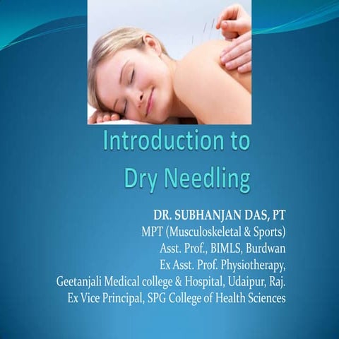 Introduction to dry needling | PPTX